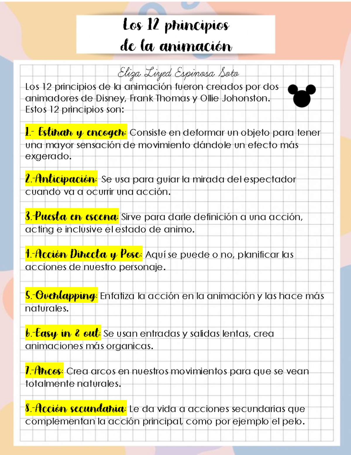 12 principios de animacion - Warning: TT: undefined function: 32 Eliza ...