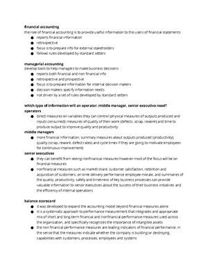 BU247 Formula Sheet - Total variable cost = variable cost per unit of ...