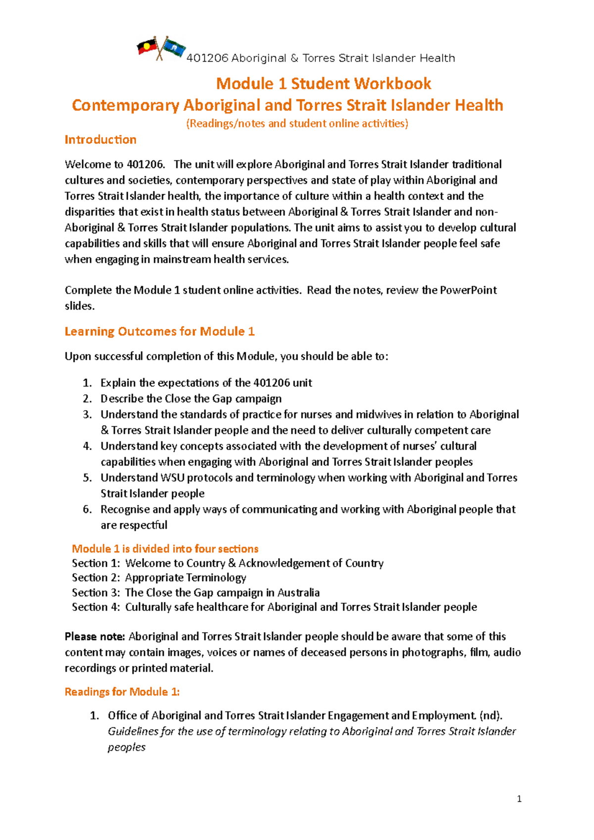 Module 1 Student Workbook 2021 - Module 1 Student Workbook Contemporary ...