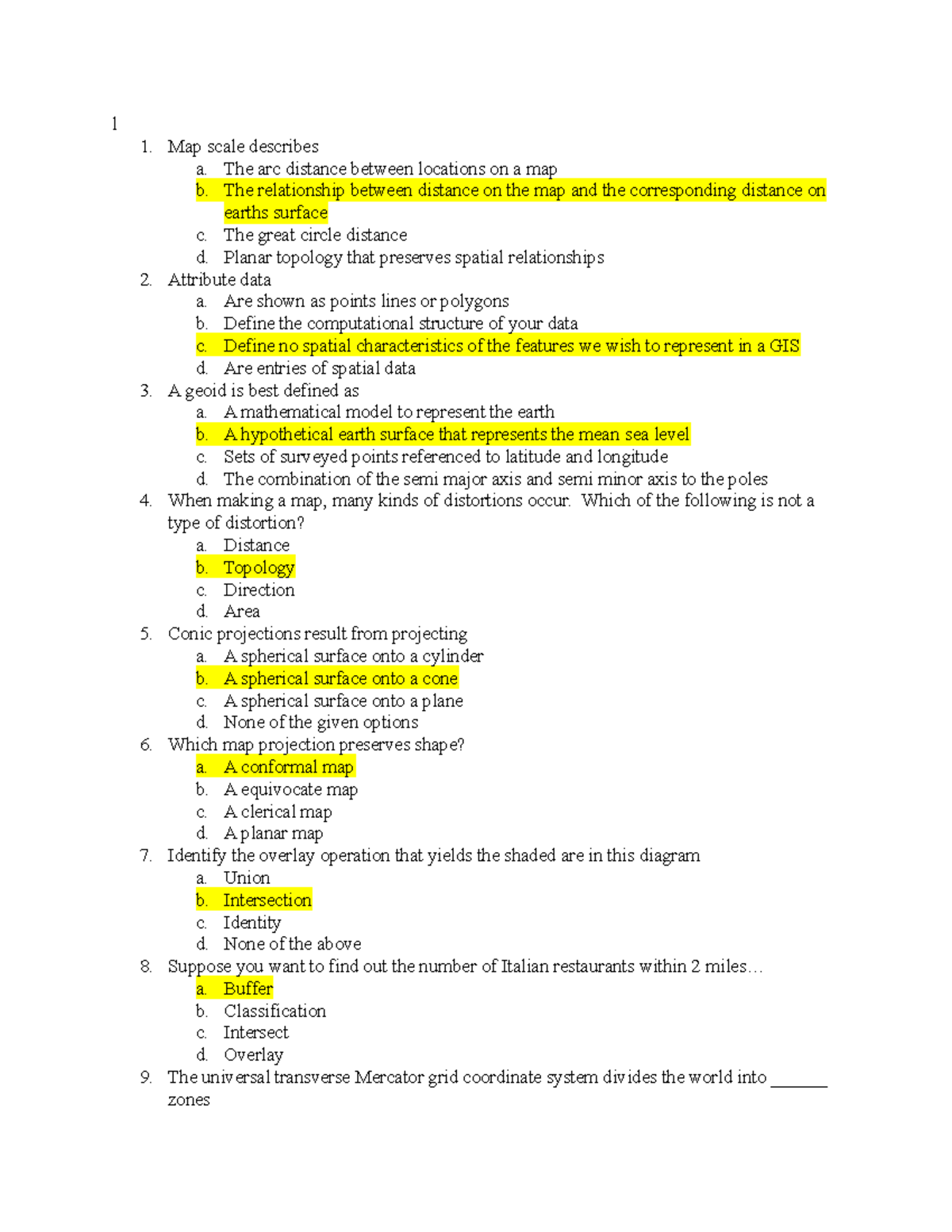 Copy of Geo 170 Final - Professor: Chelsea Nestel - l 1. Map scale ...