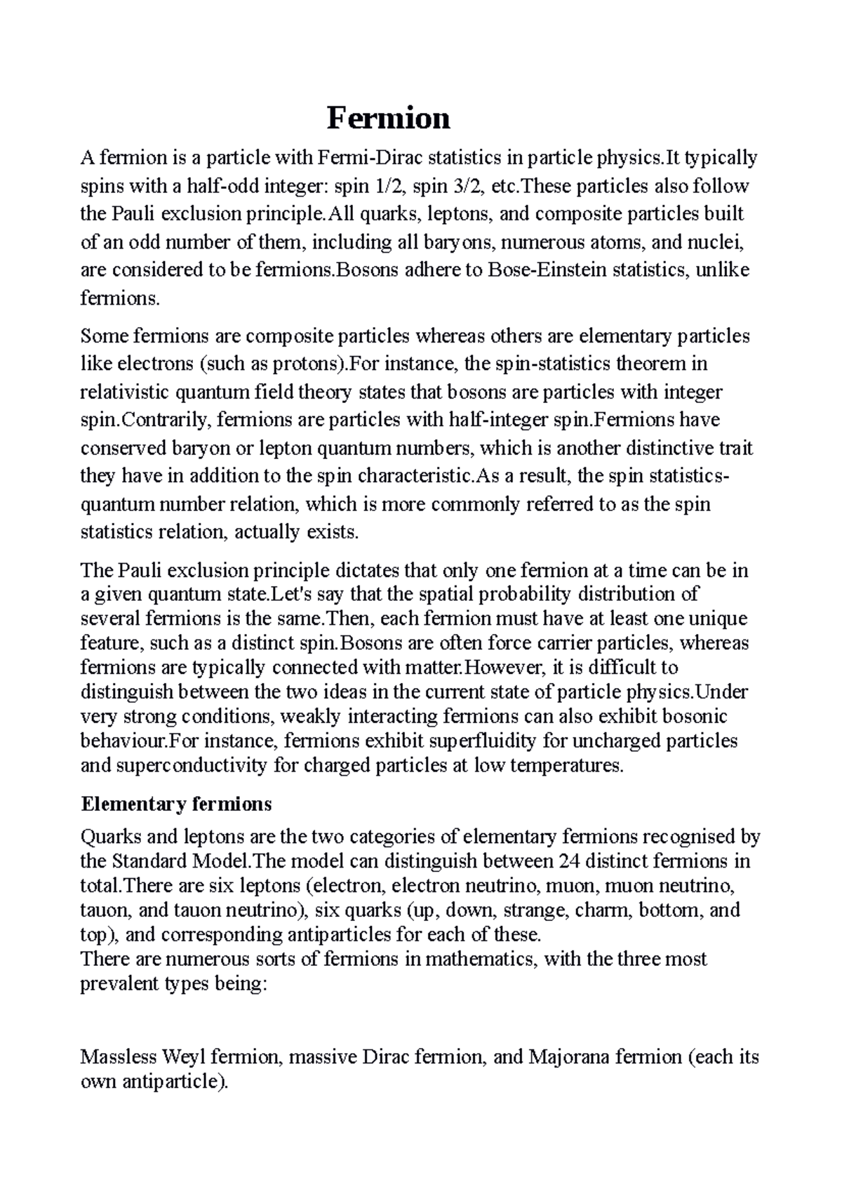 Fermion - Ifah - Fermion A fermion is a particle with Fermi-Dirac ...
