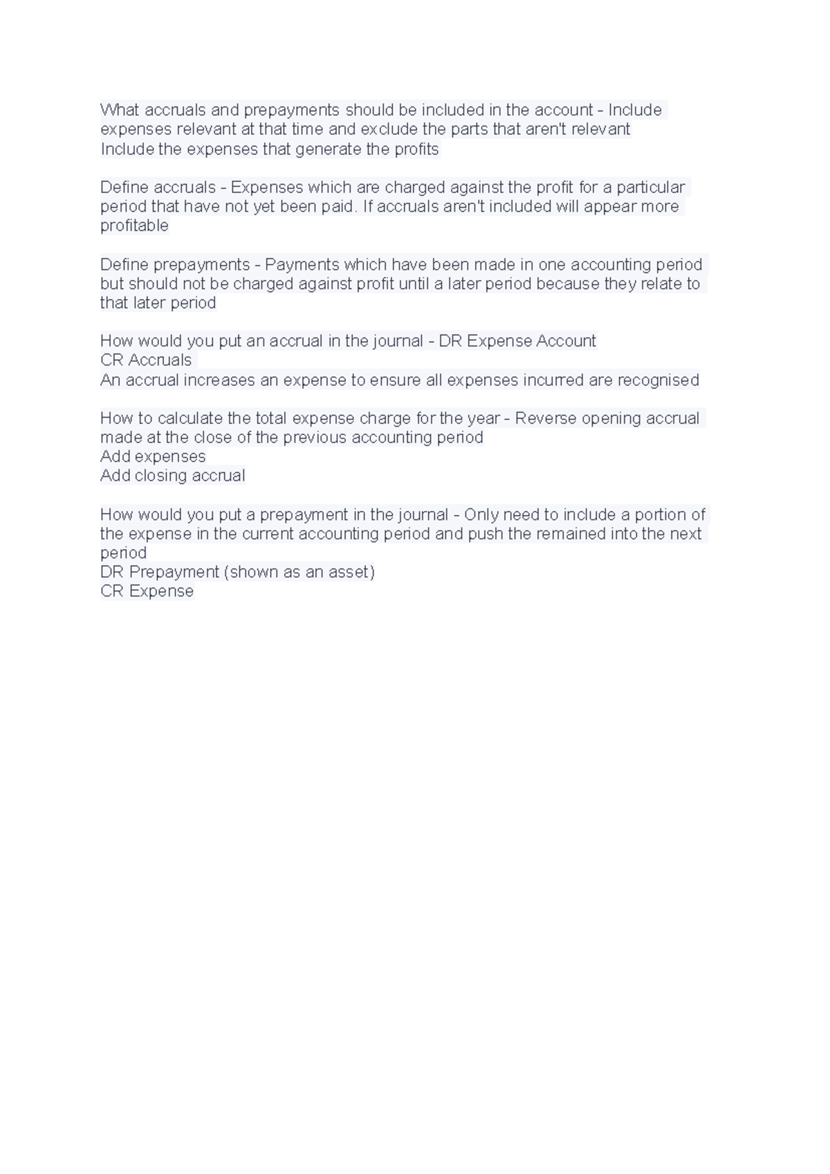 Intro To Financial Accounting Lecture 7 Accruals And Prepayments Revision Cards What Accruals