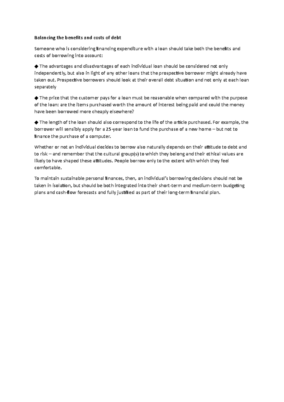 Balancing The Benefits And Costs Of Debt Principles Of Finance balancing-the-benefits-and-costs-of-debt-principles-of-finance