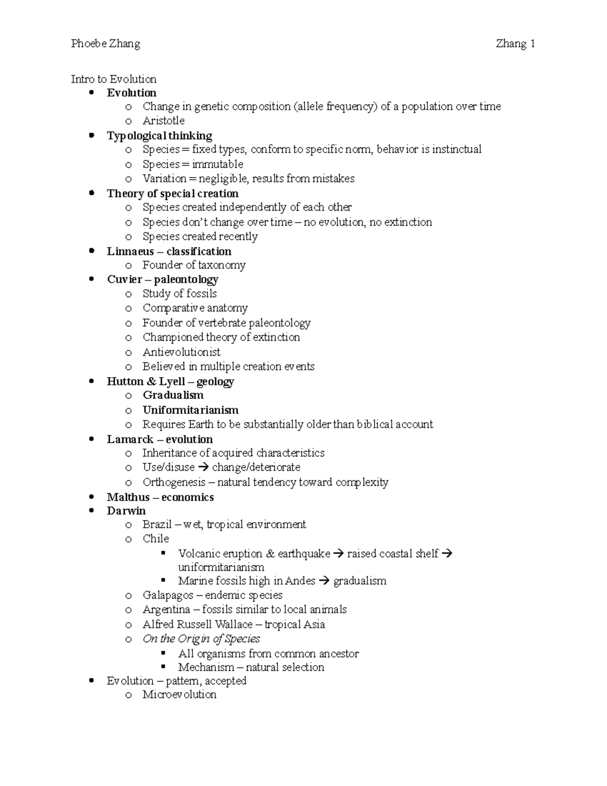 BILD 3 Midterm 1 Notes - Professor Keefe Reuther - Phoebe Zhang Zhang 1 ...
