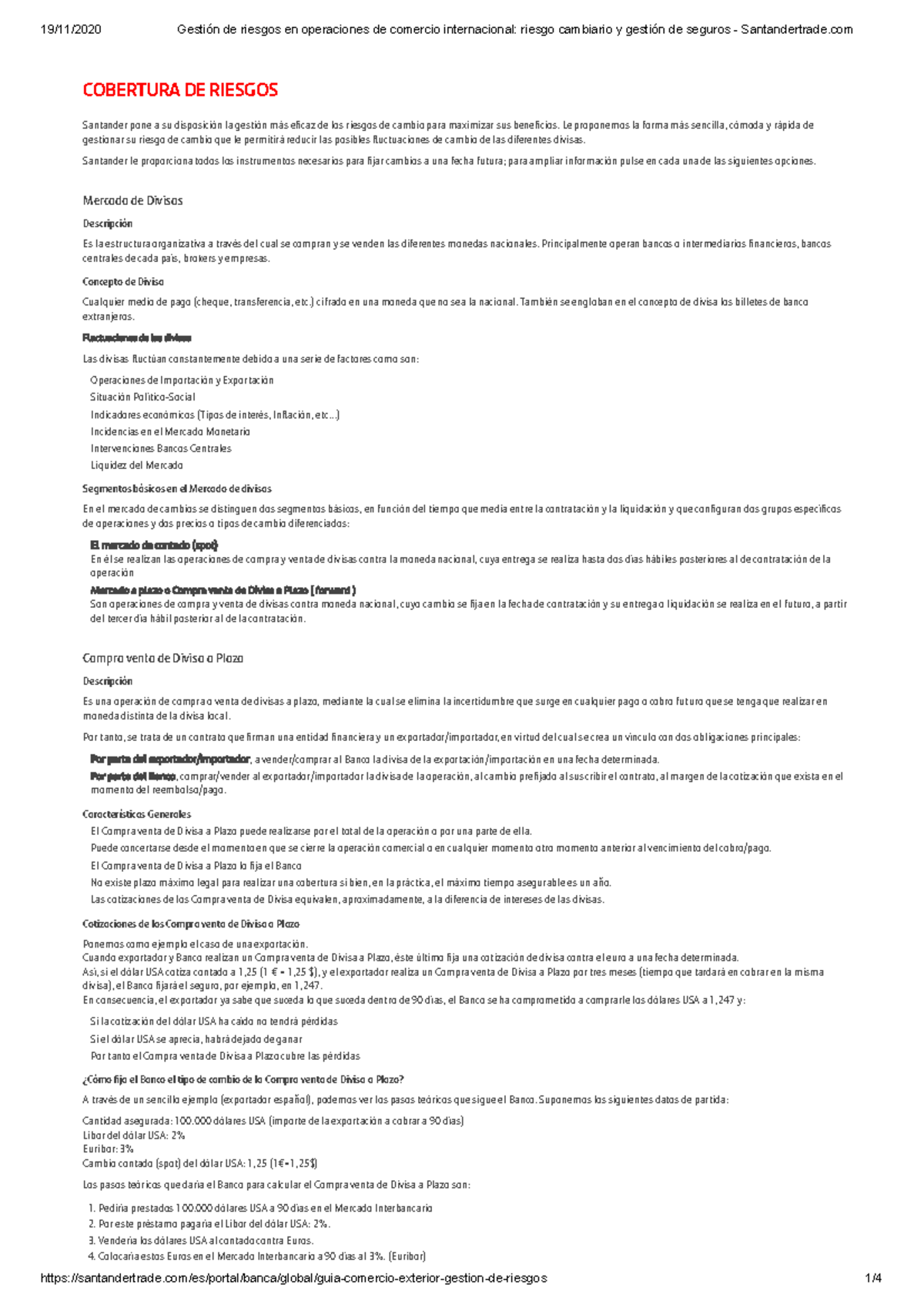 Gestión de riesgos en operaciones de comercio internacional riesgo ...
