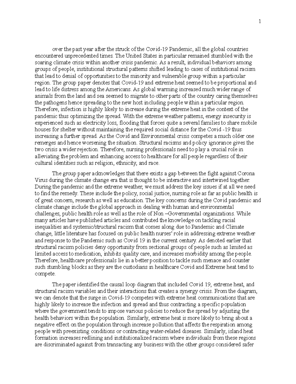 Lay Summary Paper - 1 over the past year after the struck of the Covid ...