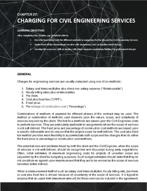 Classification of engineering services - CHAPTER 3. CLASSIFICATION OF ...