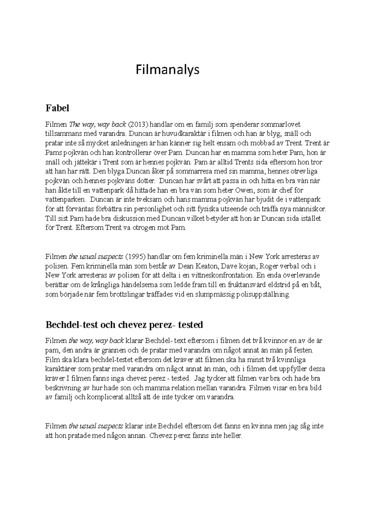 Filmanalys - svenska - vi kollade på en film och sen skrev vad filmen handlar om. - Filmanalys ...
