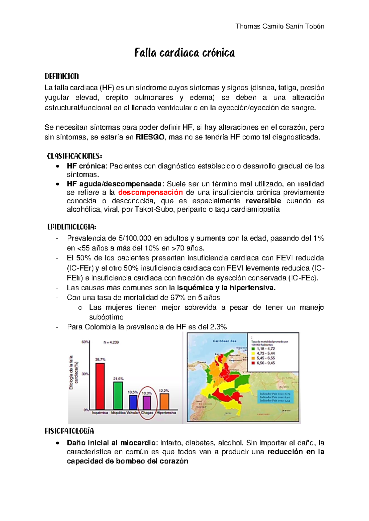 Falla cardiaca cronica - DEFINICION La falla cardiaca (HF) es un ...