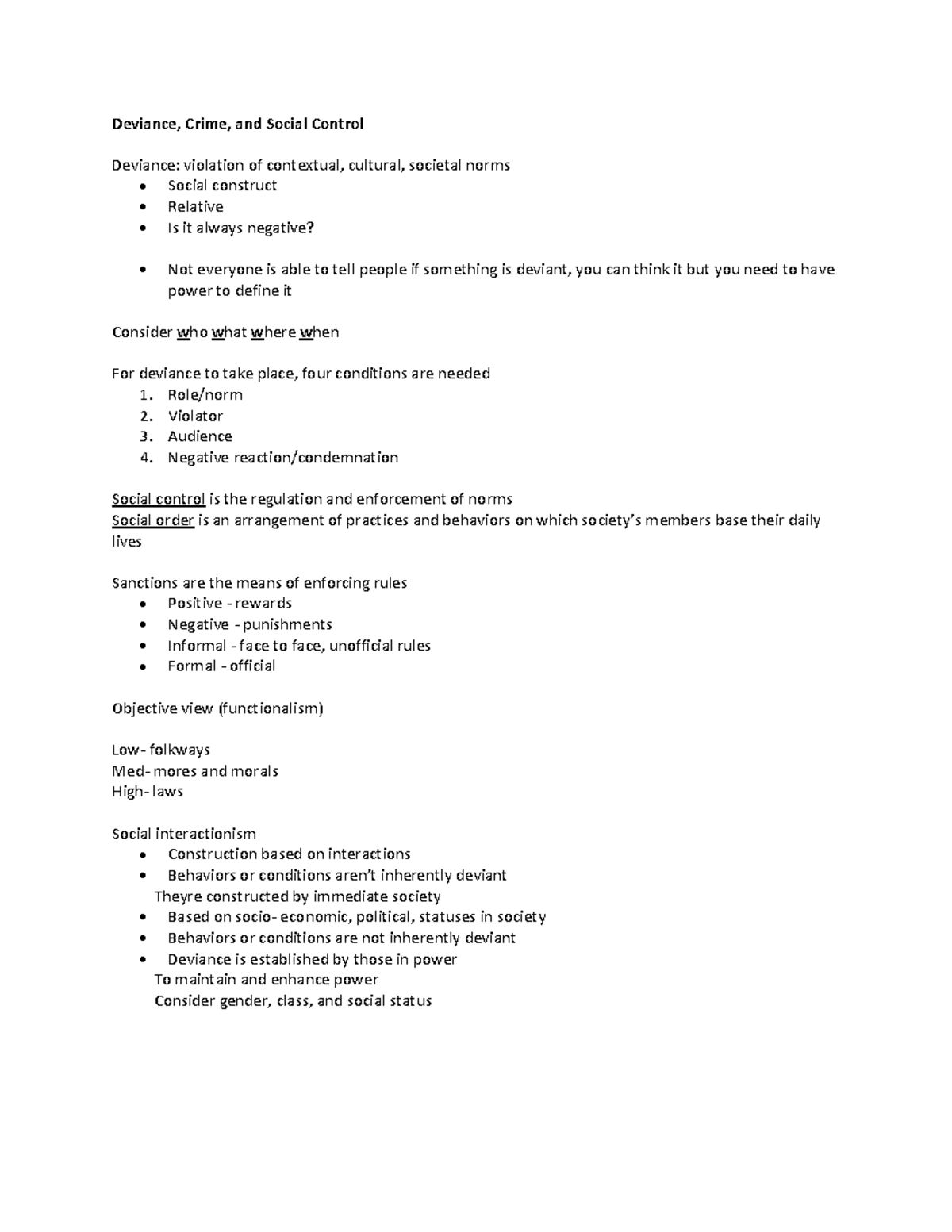 SOC101 05 - Professor Ortiz - Deviance, Crime, and Social Control ...