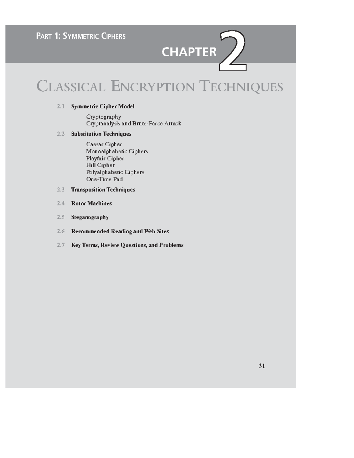 Classical Encryption Techniques - CLASSICAL ENCRYPTION TECHNIQUES 2 ...