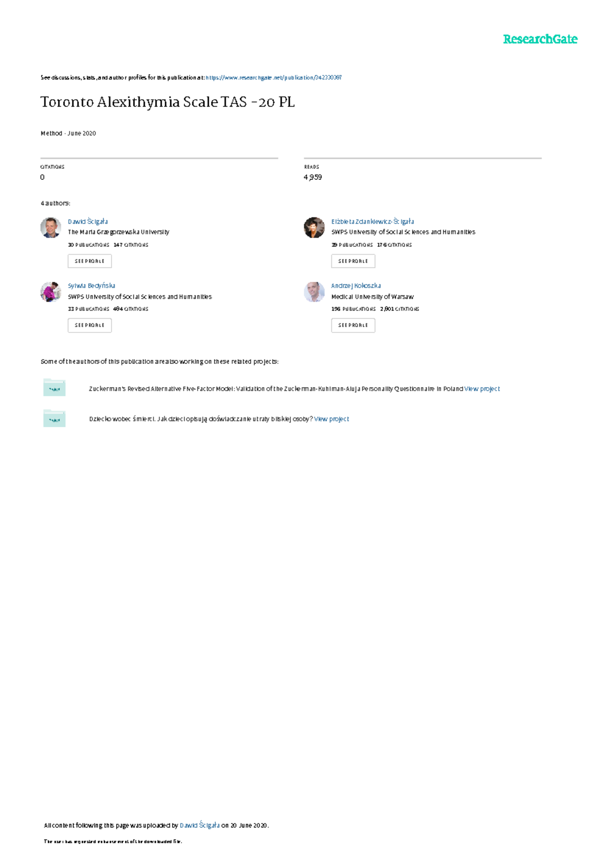 TAS20 PL 2020 - See discussions, stats, and author profiles for this ...