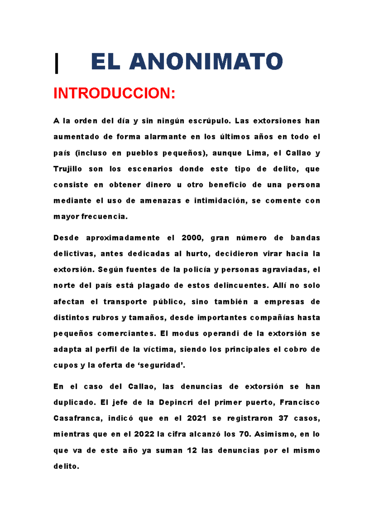 EL Anonimato A - This is informatios - | EL ANONIMATO INTRODUCCION: A ...