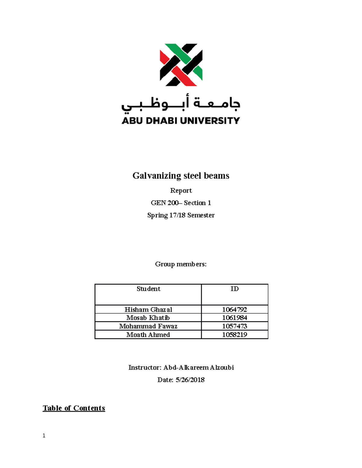 Final Draft - it is for economy lol - Galvanizing steel beams Report ...