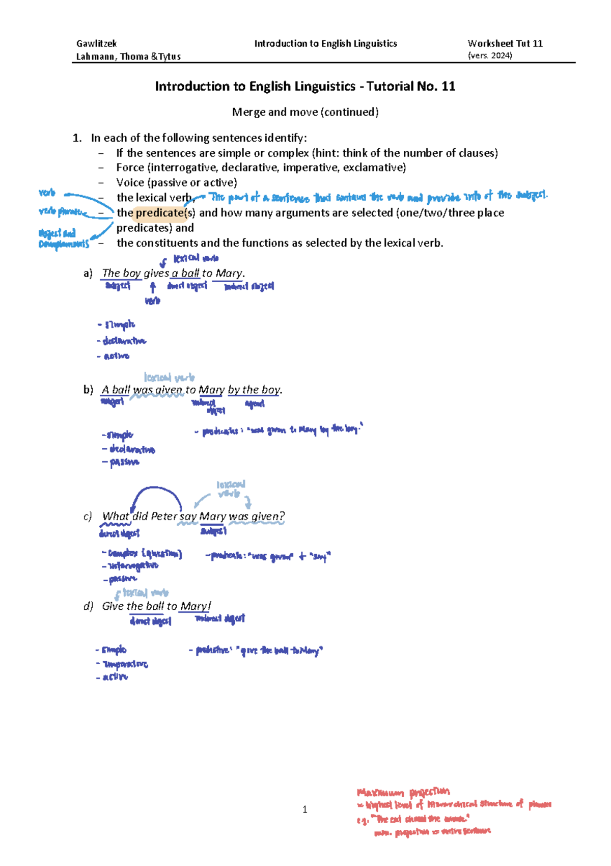 11 Worksheet Tut Eng Intro IG - Gawlitzek Introduction to English ...