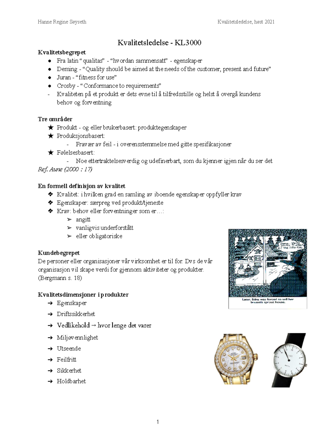 Kvalitetsledelse - KL3000K - KL3000K - USN - Studocu