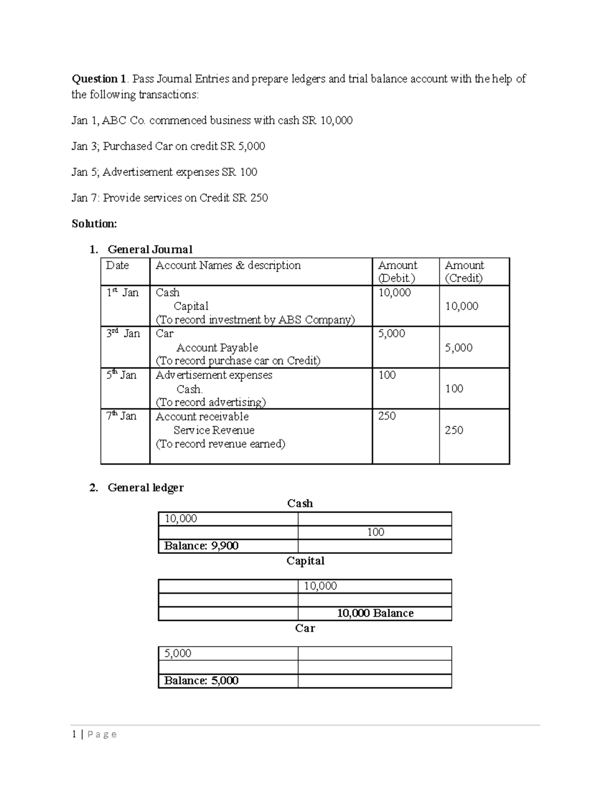 Ch.2 Practical Problems) - Solution - 1 | P a g e Question 1. Pass ...