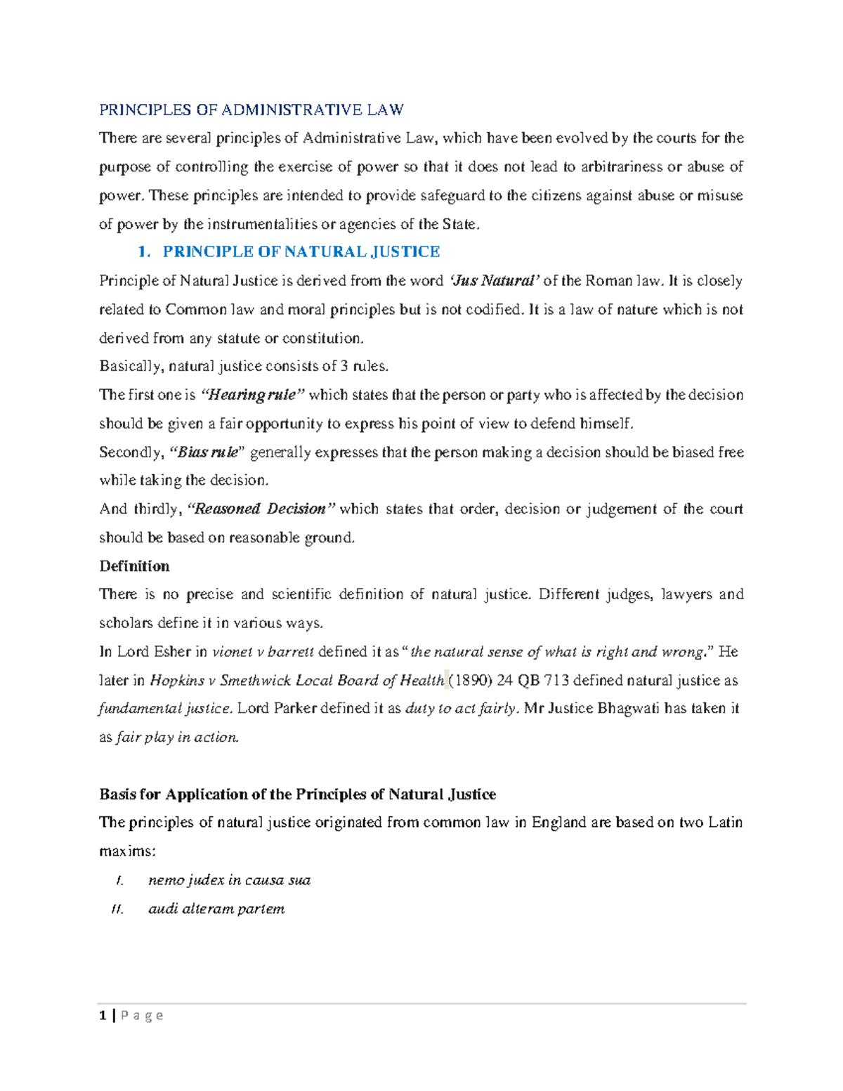 Principles of administrative law pdf-converted - PRINCIPLES OF ADMINISTRATIVE LAW There are ...