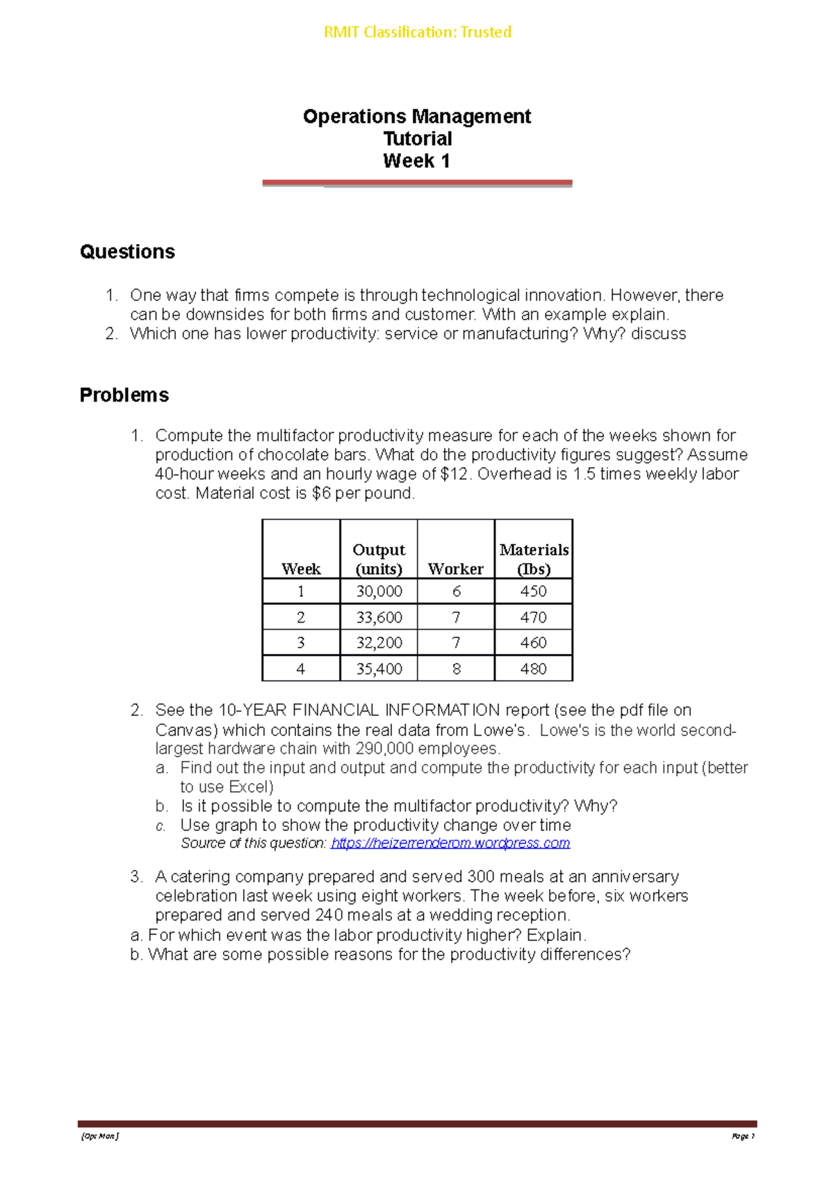 Operations Management statai asit a9t aj aj isja - Operations ...