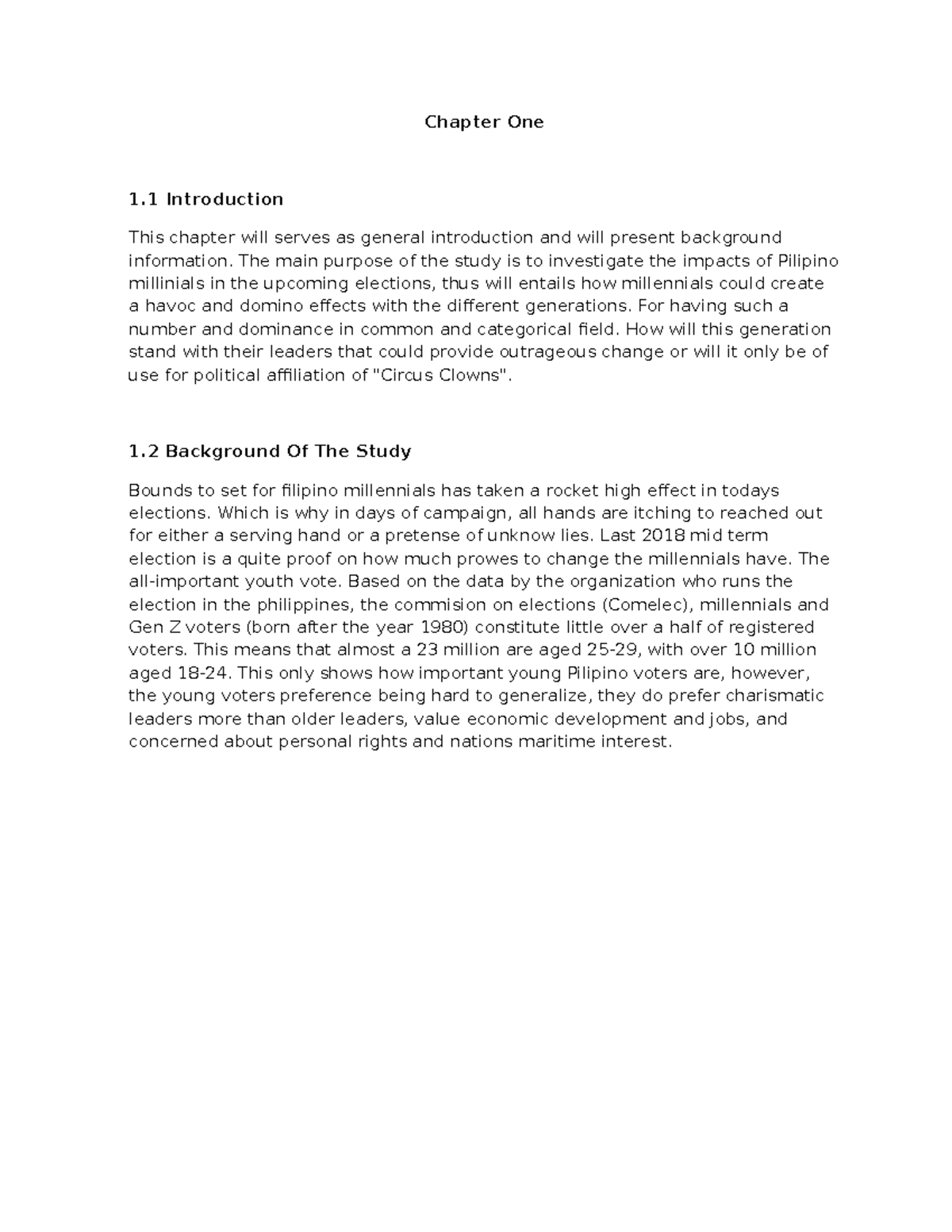 Chapter One-WPS Office - Chapter One 1 Introduction This chapter will ...