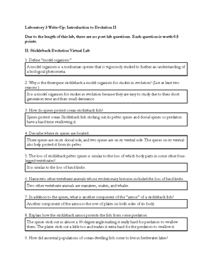 Lab 7 Write-Up Answer Sheet - Lab 7: Genetics Answer Sheet I. Genetics ...