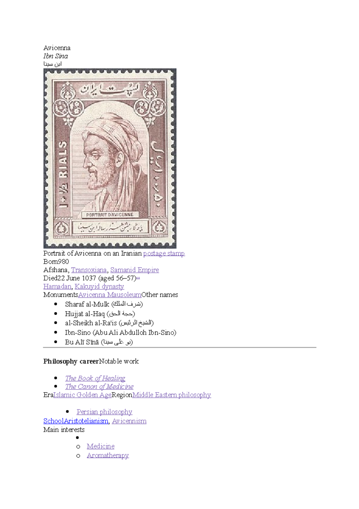 The life of Ibn sina - the life of ibn sina - Avicenna Ibn Sina ابن ...