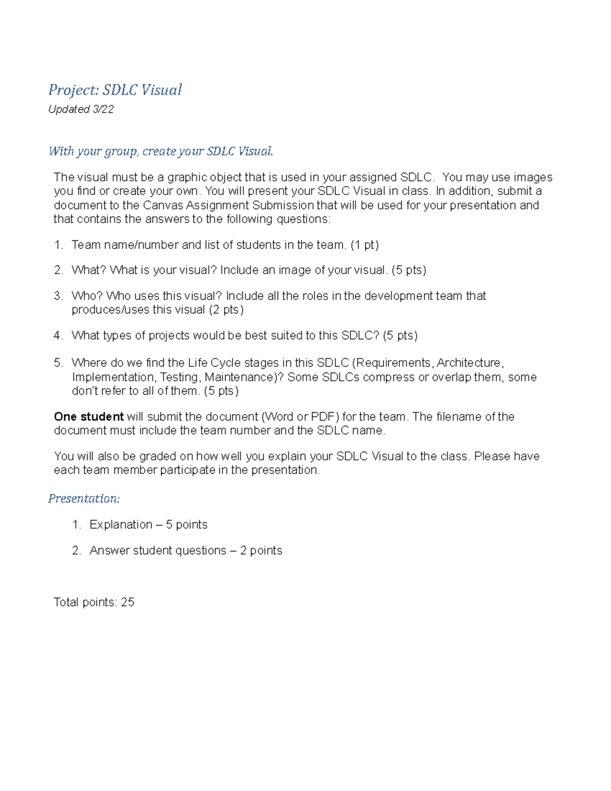 Proj - Sdlcvisual - Activity - Project: SDLC Visual Updated 3/ With ...