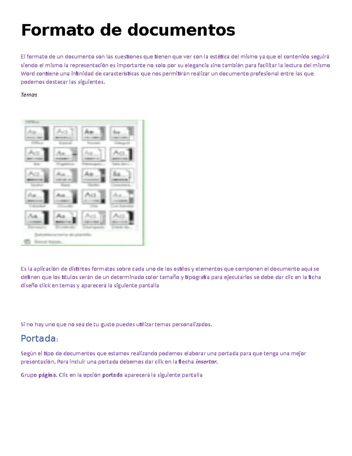 Leooooo - apuntes - Formato de documentos El formato de un documento ...