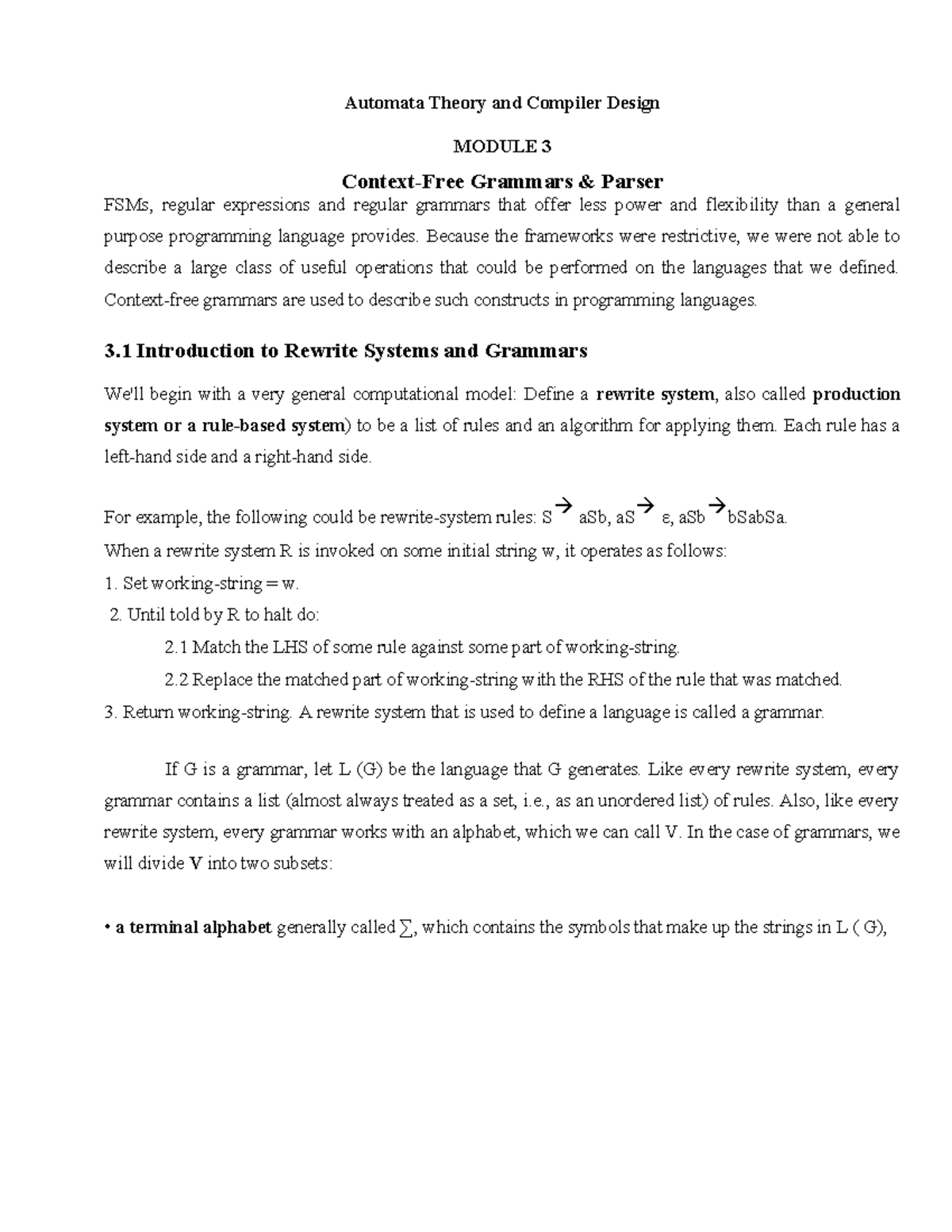 ATCD - 21CS51 - M3 - ................................... - Automata ...
