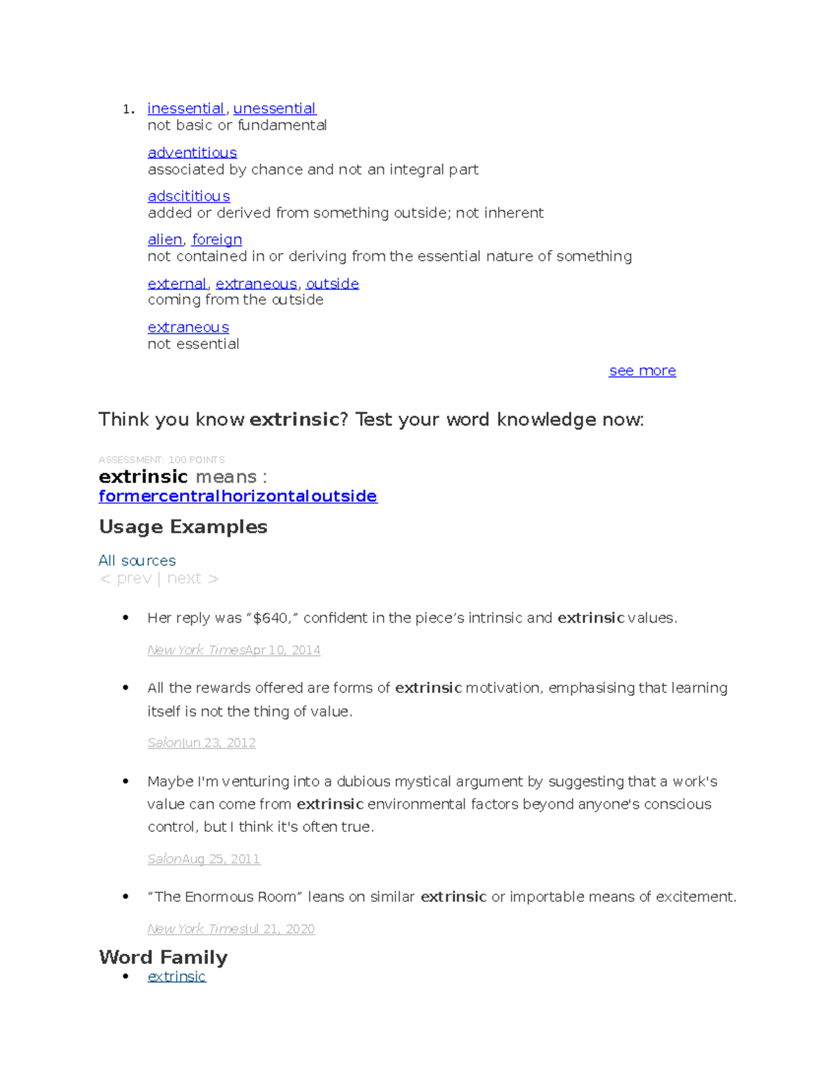 Inessential - Lecture Notes about extrinsic why not - 1. inessential ...