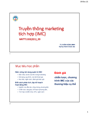 IMC ASM 2 - IMC ASM 2 - Table of Contents I. - Studocu