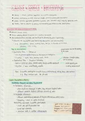 Detailed notes invesatigating science module 1 4 - Investigating ...