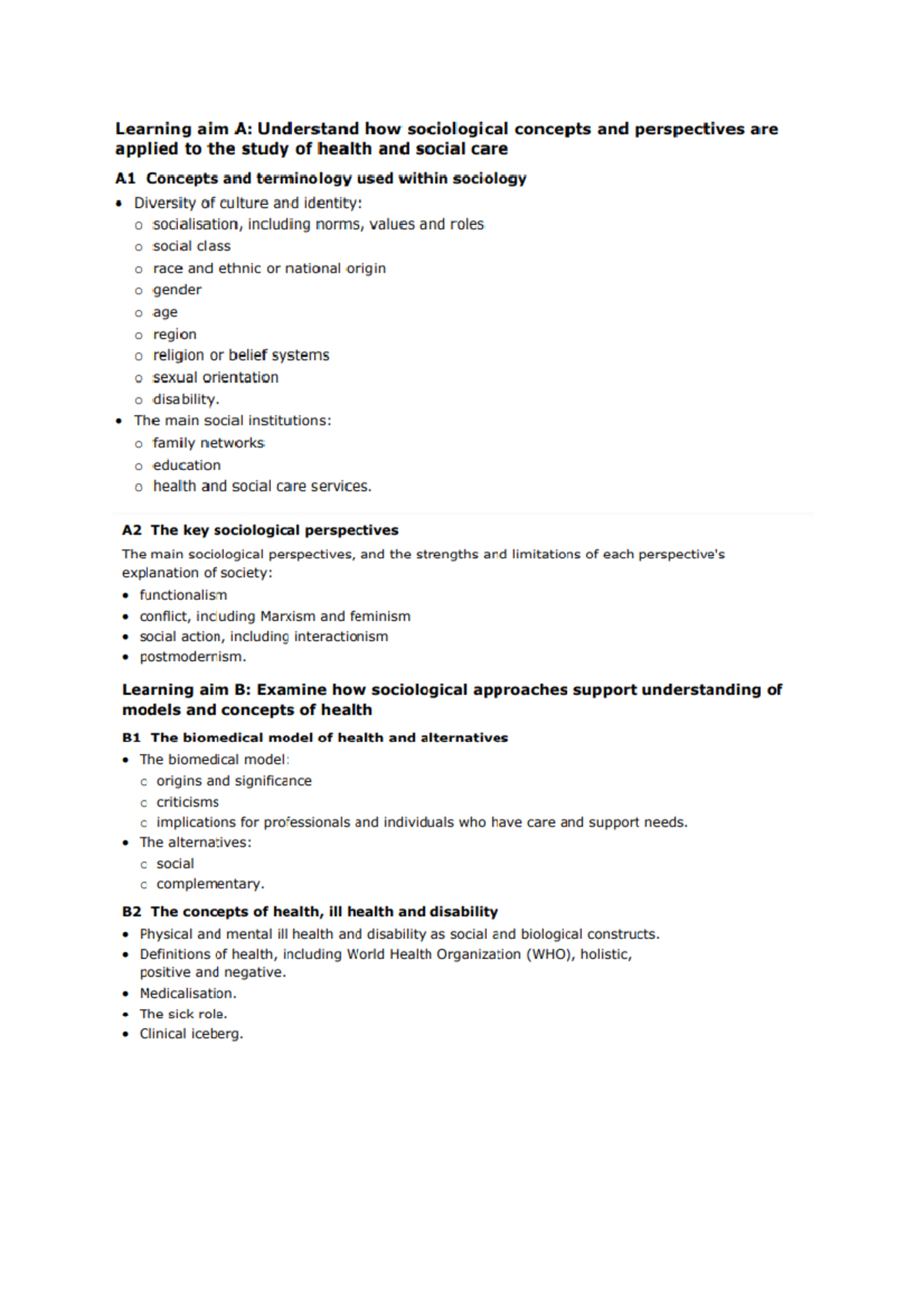 Assessment - SOCIAL CARE - Studocu