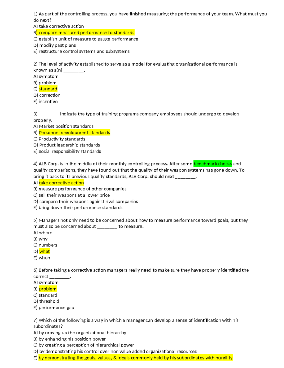 Example - Class 3 Control - Fall 2024 - As part of the controlling ...