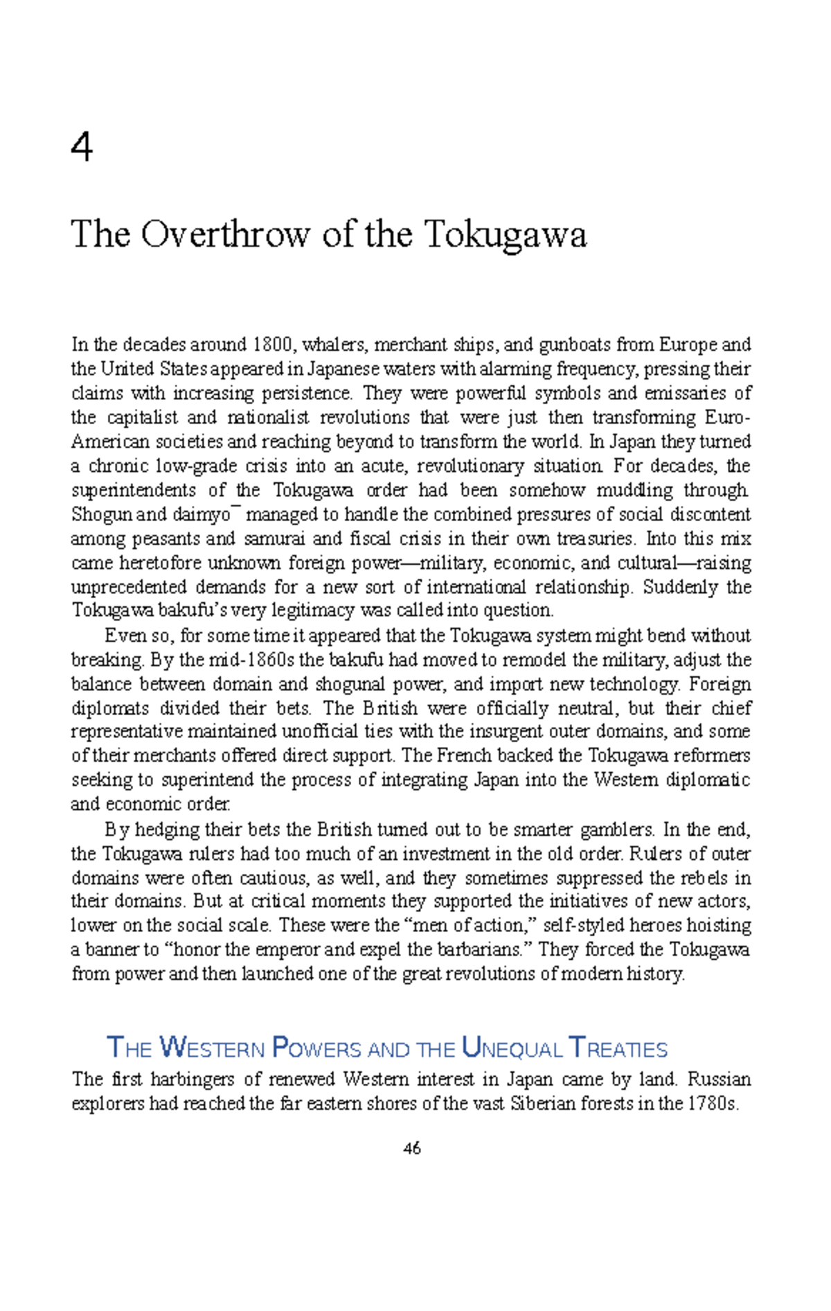 Gordon, A. (2003 ). A Modern History Of Japan, chapter 4 The Overthrow ...