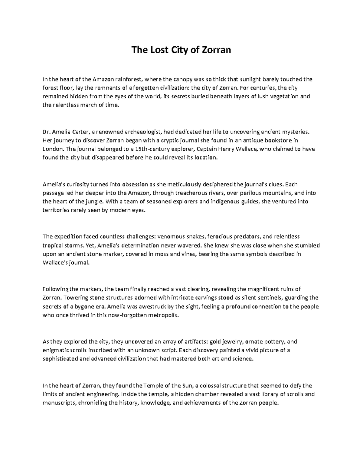 The Lost City of Zorran - frgrgv fb bfe - The Lost City of Zorran In ...