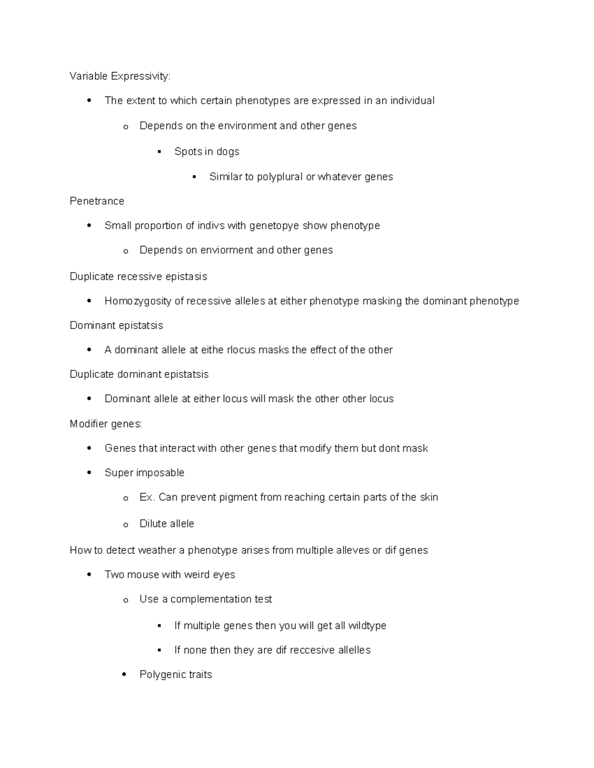 Variable Expressivity genetics bio - Variable Expressivity: The extent ...