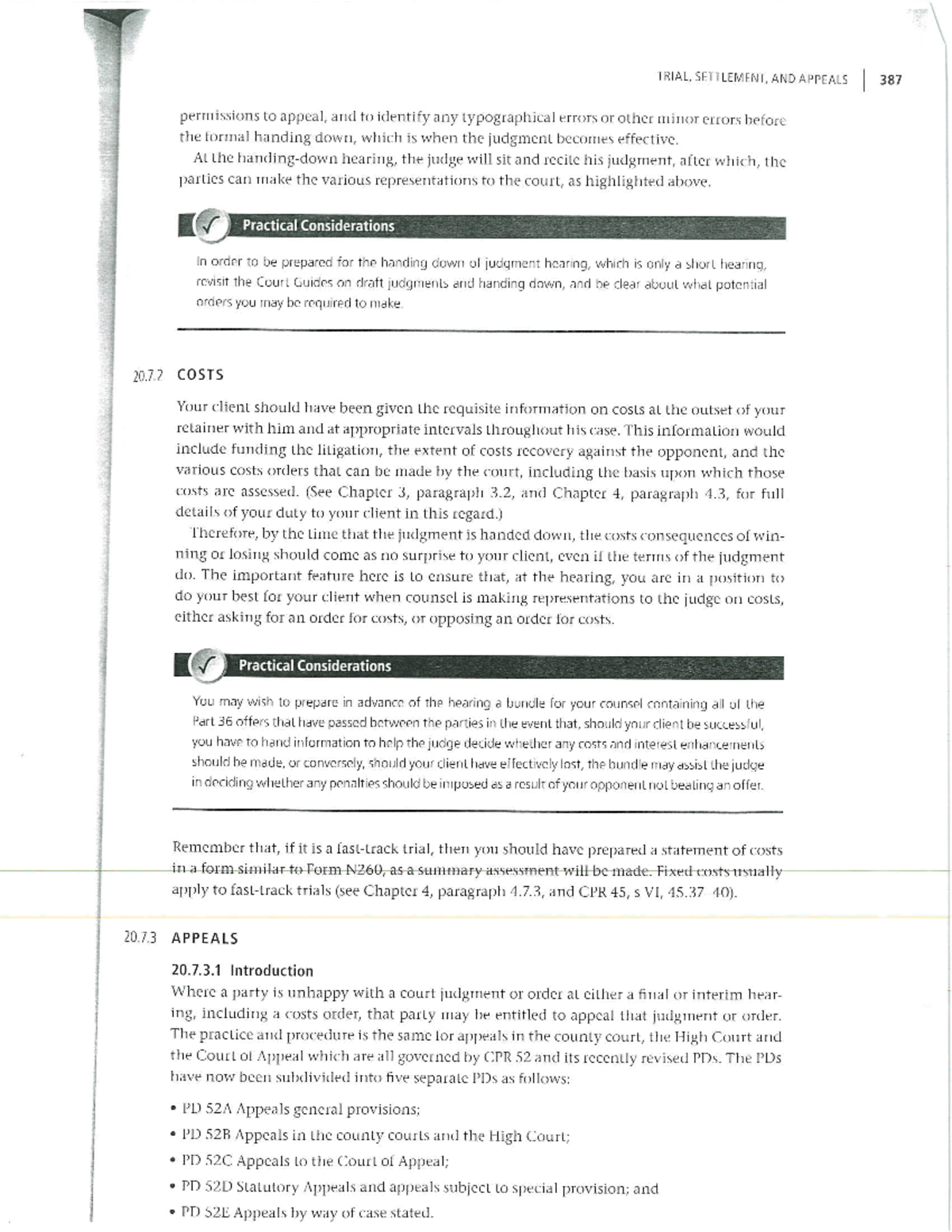 CCP - Appeals - Textbook Reading - Civil Practice and Procedures - Studocu