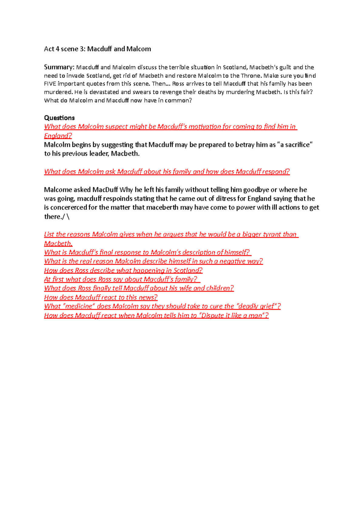 Act 4 scene 3 - bjbfouwbfobfw - Act 4 scene 3: Macduff and Malcom ...