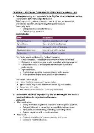 Chapter 3 - Perceiving Ourselves AND Others IN Organizations - CHAPTER ...
