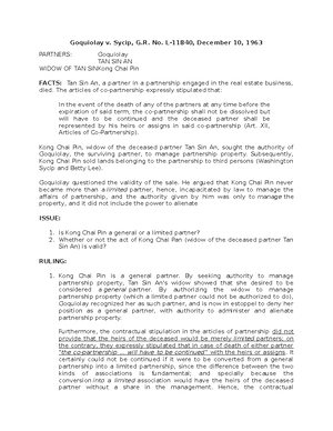 Milky Notes Civil Procedure - RULE 3 PARTIES TO CIVIL ACTIONS Kinds of ...