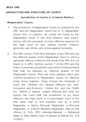 sample of a plaint - REPUBLIC OF KENYA IN THE CHIEF MAGISTRATE’S COURT ...