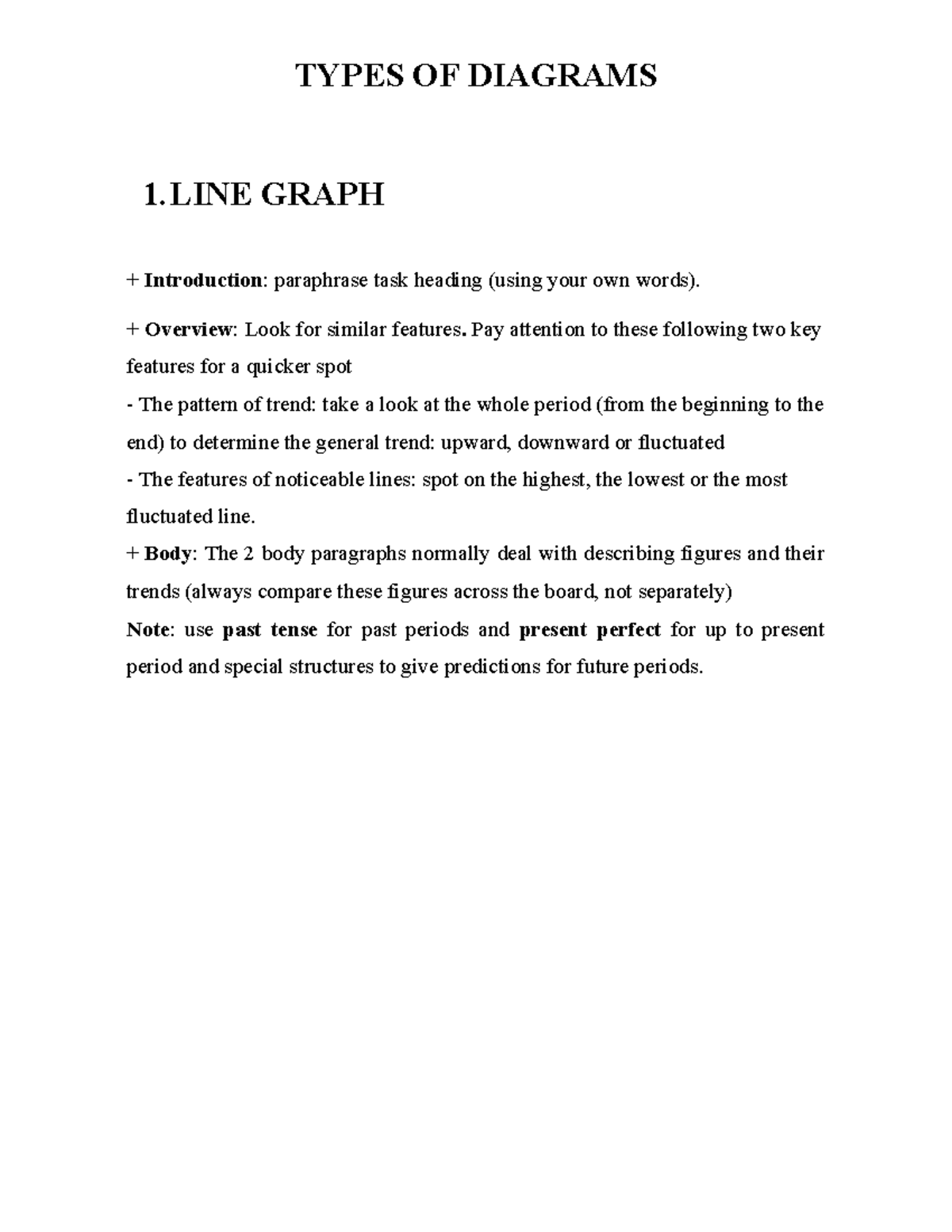 Types OF Diagrmas Ielts Writing Task 1 - TYPES OF DIAGRAMS 1 GRAPH ...