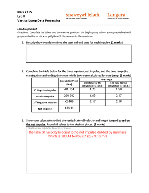 Lab 9 - Assignment - lab - KINS 2215 Lab 9 Moments Lab Assignment Directions: Fill in the - Studocu