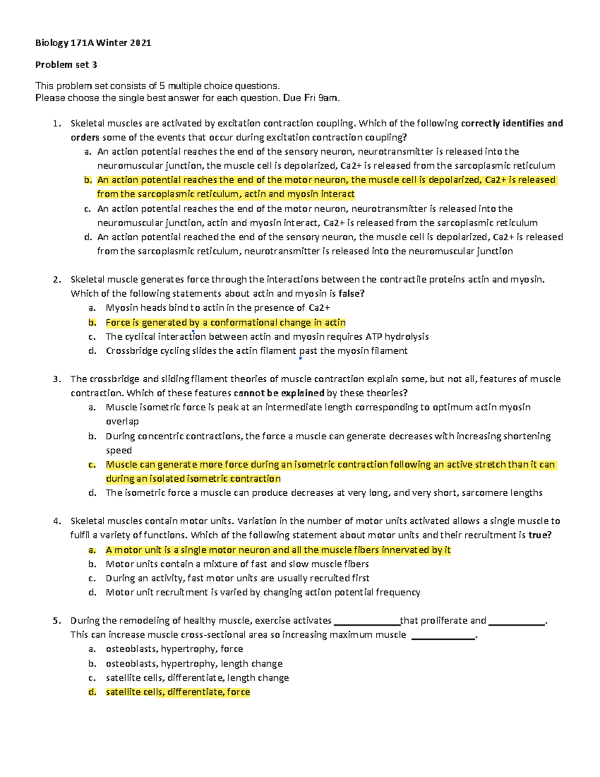 Problem set 3 - Quiz - Biology 171A Winter 2021 Problem set 3 This ...