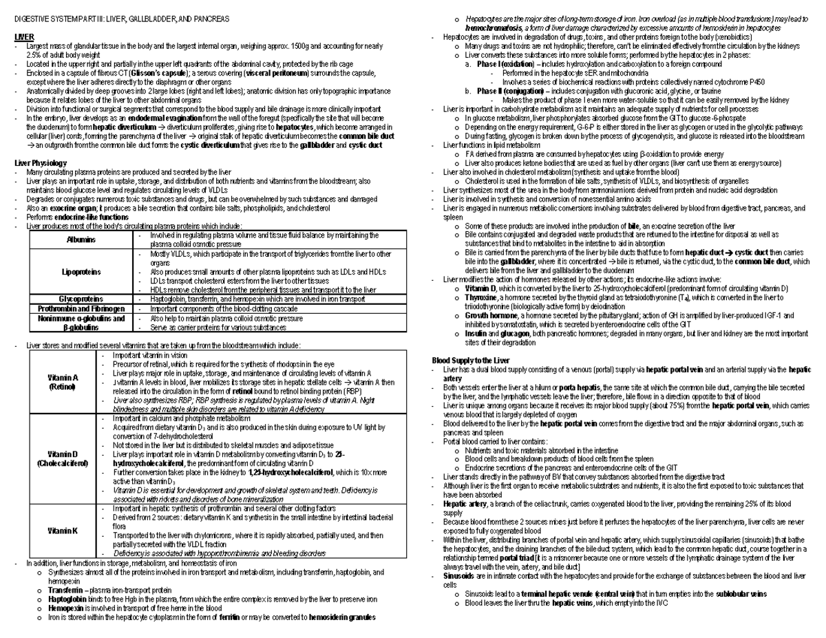 GIT Part 3 - Histology - DIGESTIVE SYSTEM PART III: LIVER, GALLBLADDER ...