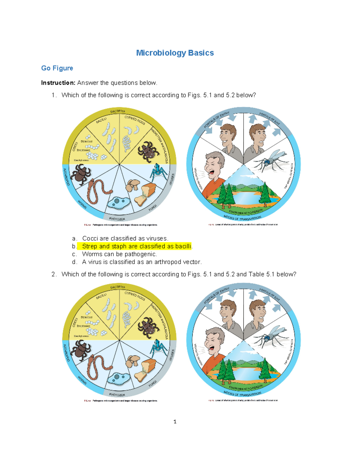 AHP106 Wk1 Assignment Worksheet - Microbiology Basics Go Figure ...
