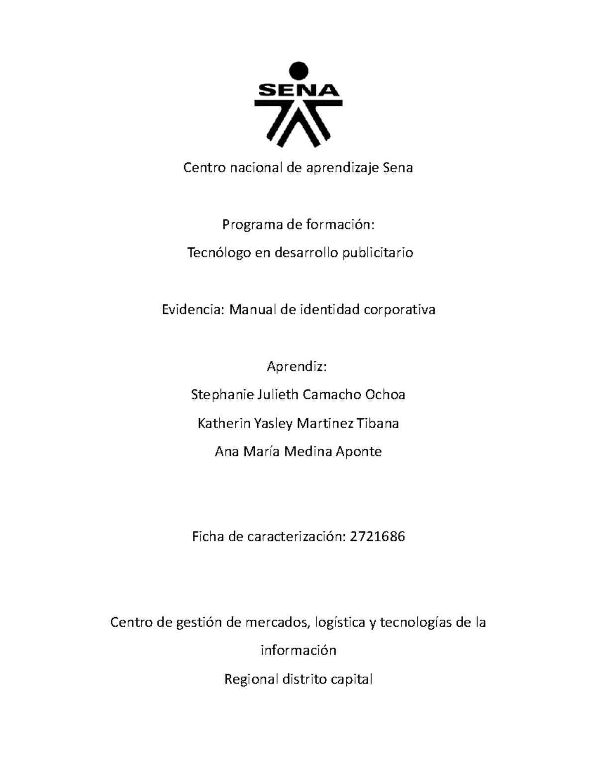Manual de identidad corporativa - Centro nacional de aprendizaje Sena ...