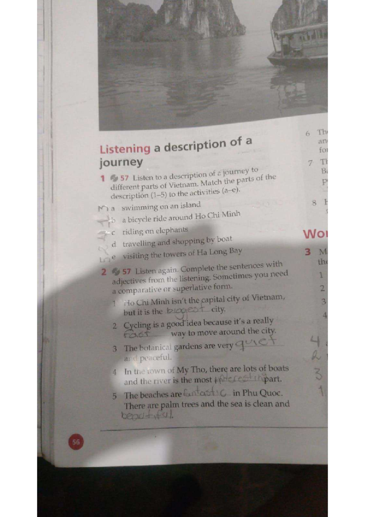 Workbook exercises 7c,d,e y 8a - Inglés Basico - Studocu