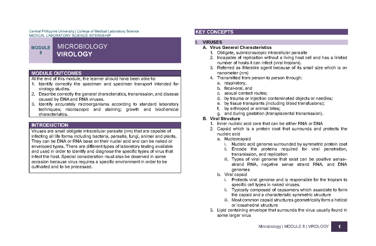 Module 8-Key Concepts - .... - Central Philippine University | College ...